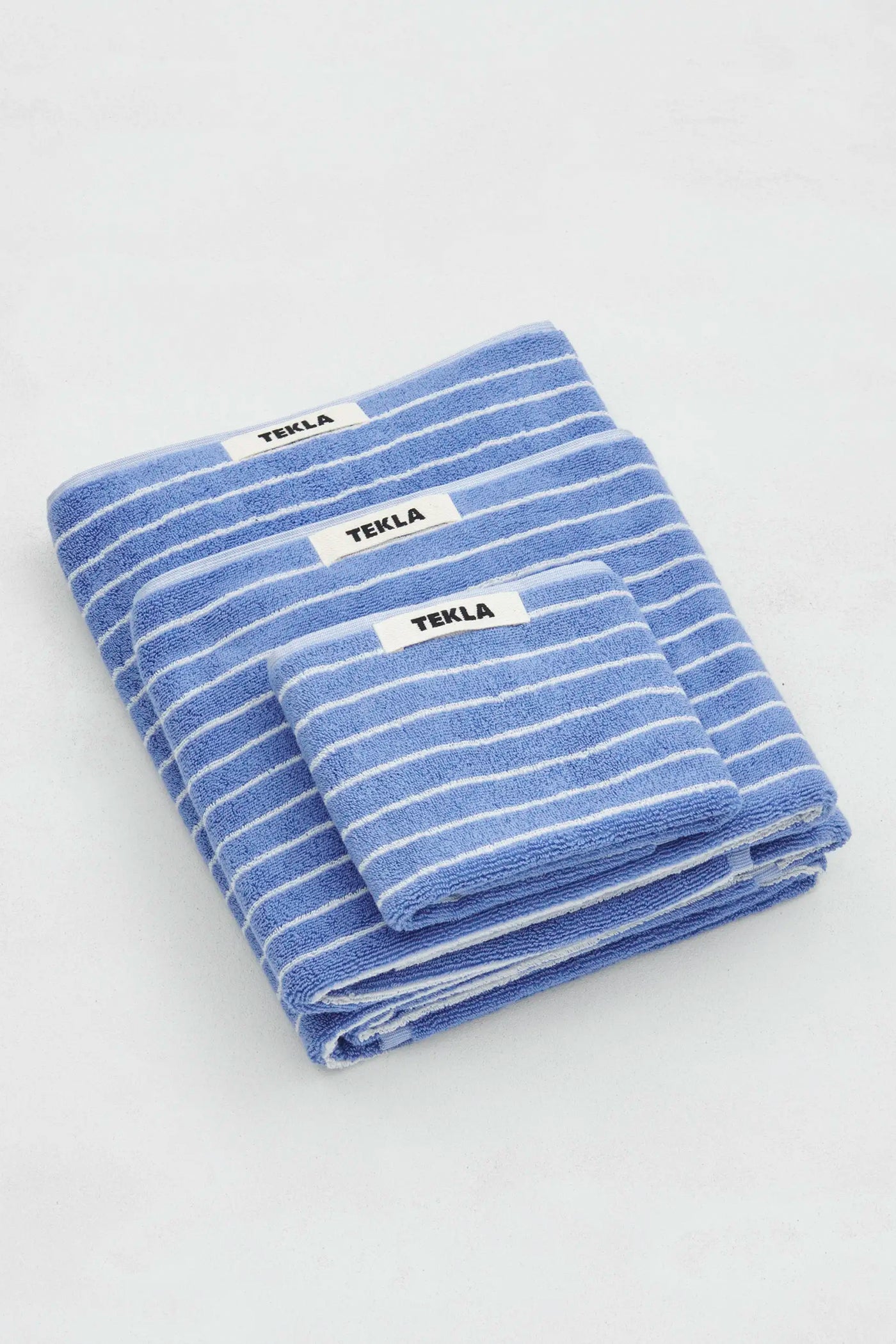 TEKLA "TOWEL / CLEAR BLUE STRIPES(4 SIZE)" – LOCALERS
