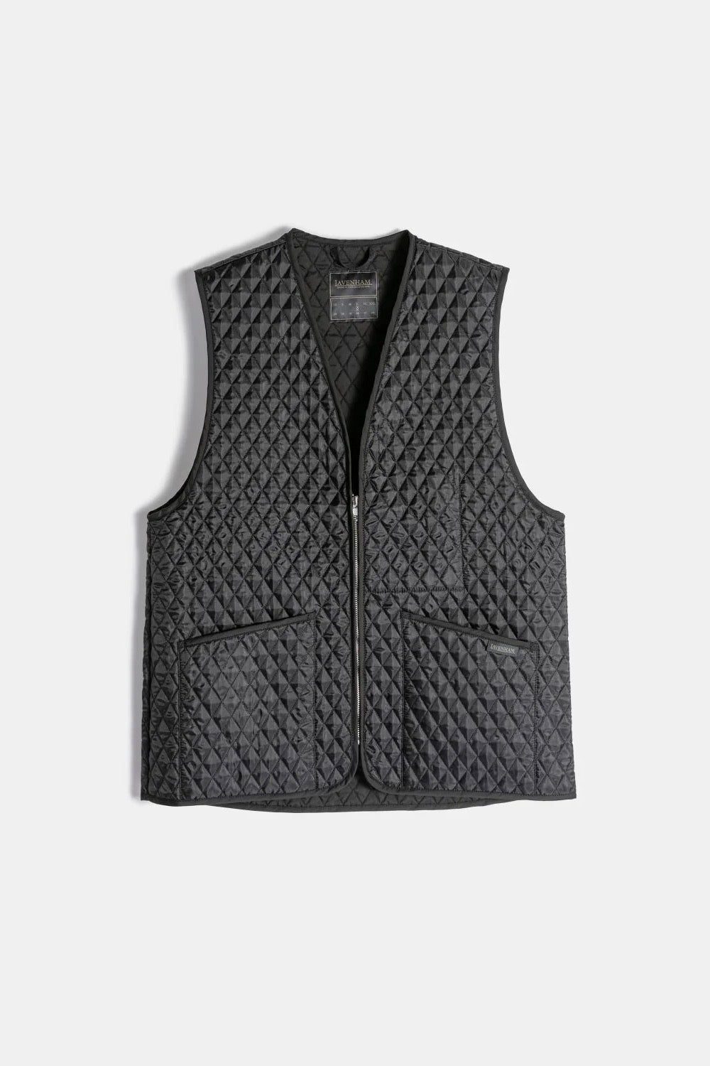 LAVENHAM "ZIPPED GILET / SABLE BLACK" – LOCALERS
