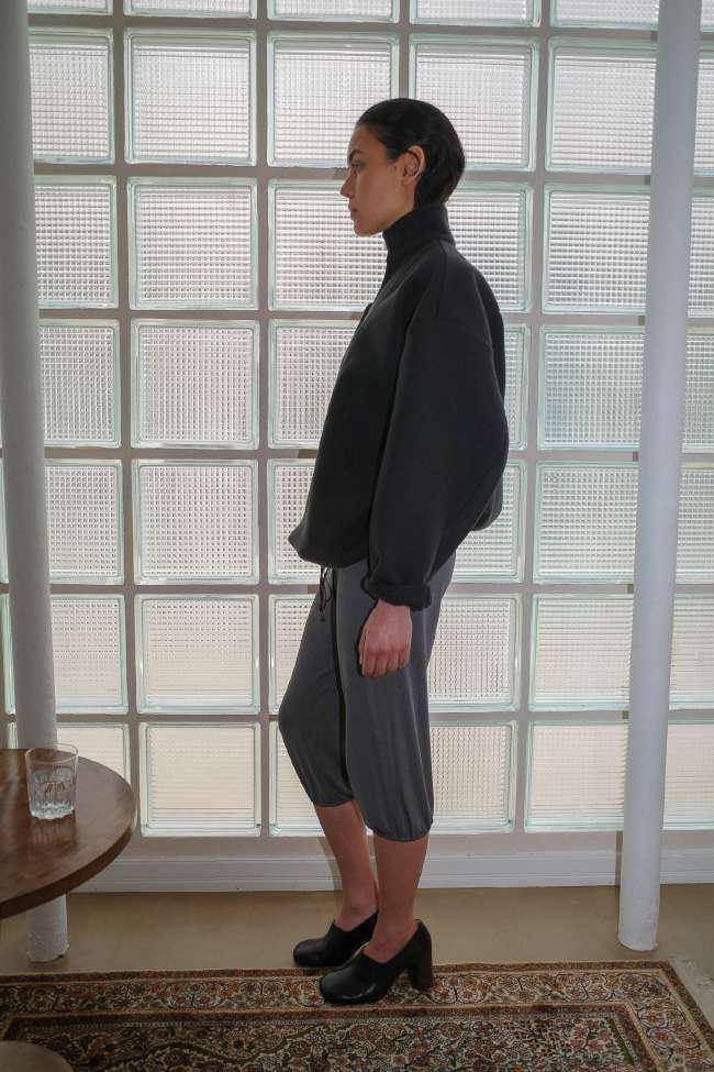 BAMBOU ROGER KWONG"DOUBLE FACE WOOL DRAP VAREUSE / MOUSSE" – LOCALERS